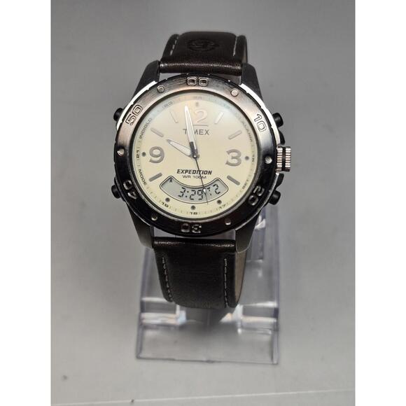 Timex | Accessories | Timex Expedition T4581 Mens Beige Analogdigital ...